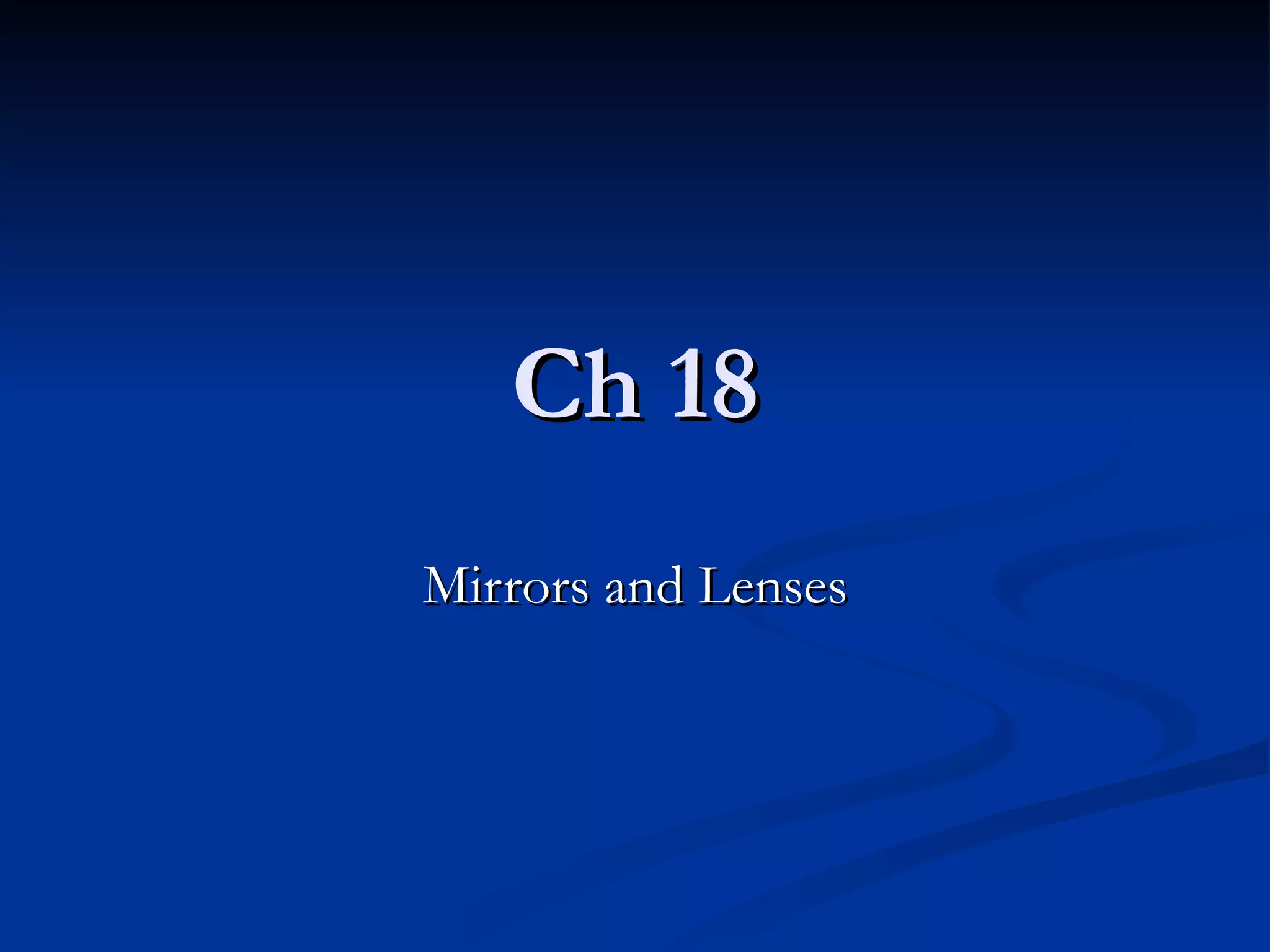 Mirrors and lenses | PPT