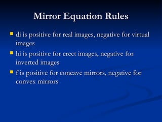 Mirrors and lenses | PPT