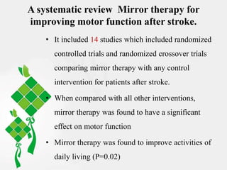 Mirror therapy | PPTX