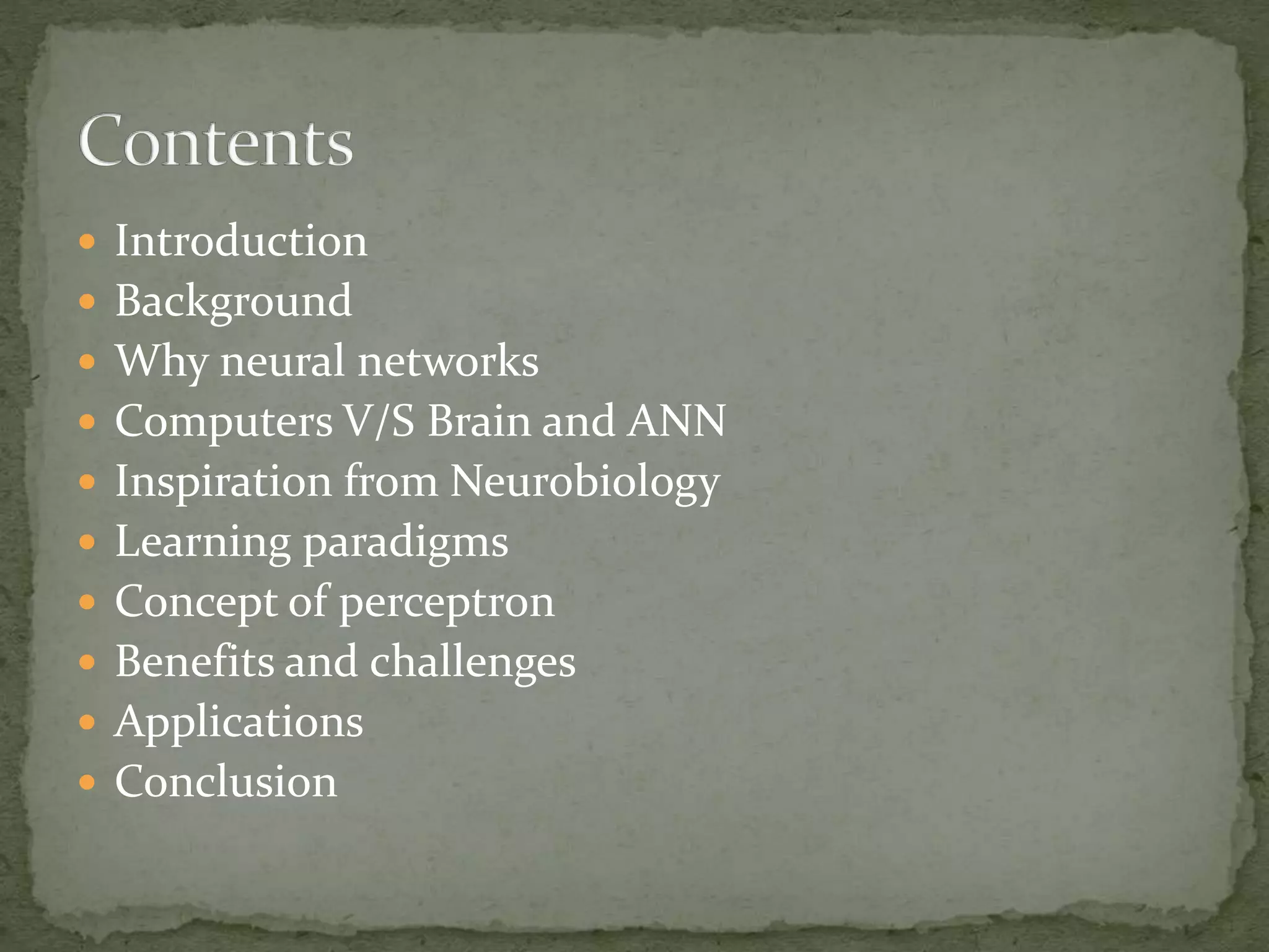 Introduction to Artificial Neural Networks | PPT