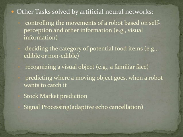 Introduction to Artificial Neural Networks | PPT