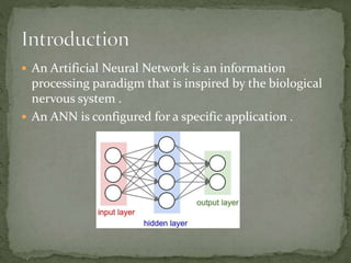 Introduction to Artificial Neural Networks | PPT