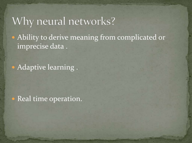 Introduction to Artificial Neural Networks | PPT