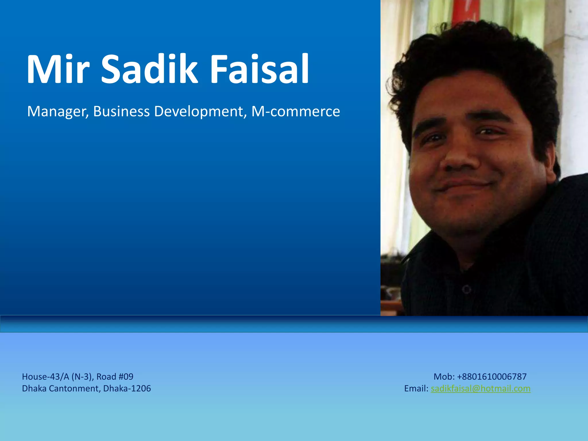 Mir Sadik Faisal Feb12 | PPT
