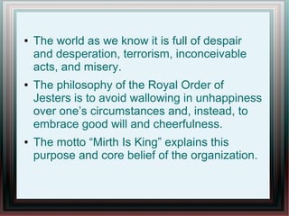 Mirth is king | ODP