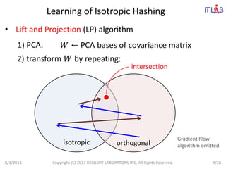 Sparse Isotropic Hashing | PPTX