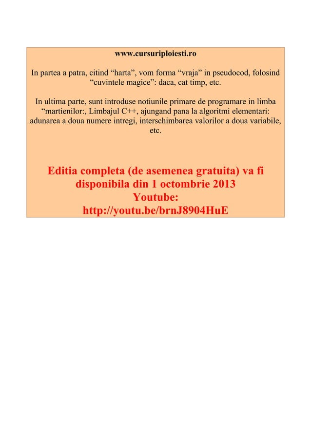 Miruna invata programare | PDF