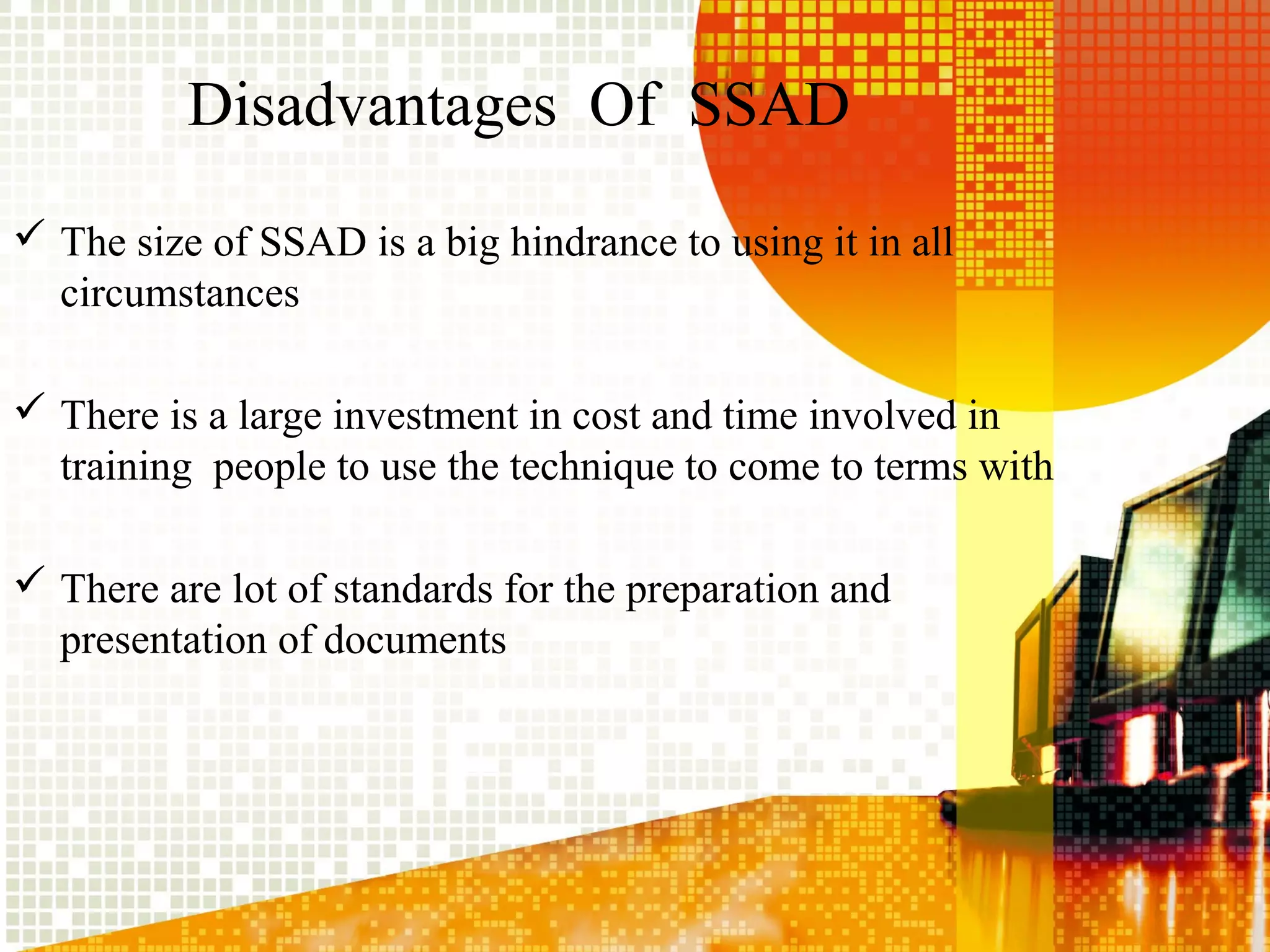 SSAD; TOOLS & TECHNIQUES | PPT