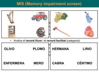 MIS. Estudi deteriorament cognitiu | PPT