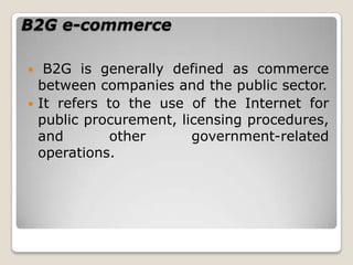 e commerce | PPTX | Internet | Computing