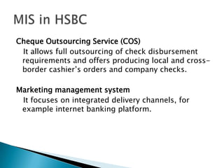 IT at HSBC Bank | PPT