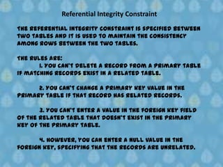 Database and Data Warehousing-Building Business Intelligence | PPT