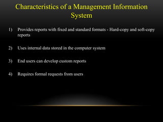 Management Information System | PPTX | Computing | Technology & Computing