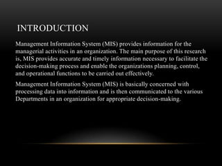 Management Information System | PPT