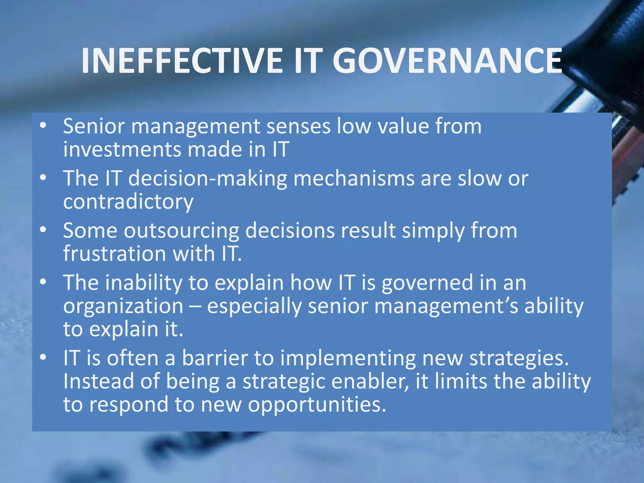 Corporate governance of INFORMATION TECHNOLOGY (IT) | PPTX