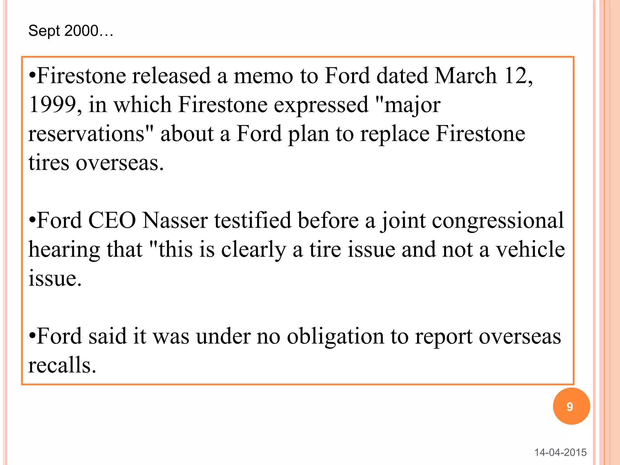 Ford and Firestone's Tire Recall: The Costliest Information Gap in ...