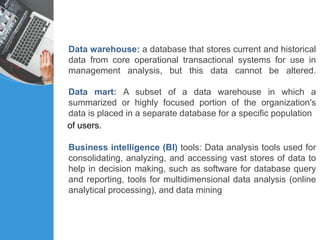 Databases to improve business performance and decision making Client ...