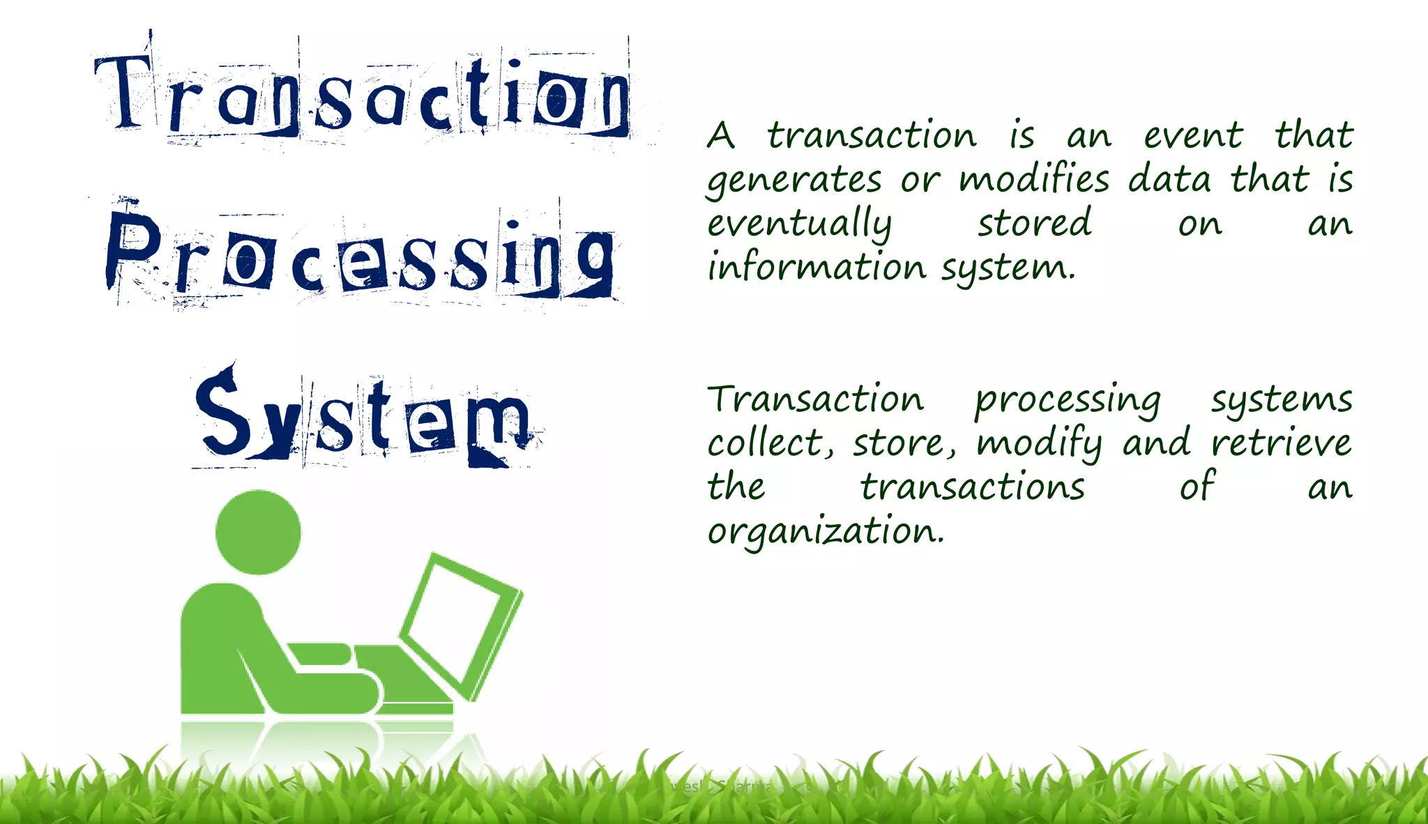 Transaction Processing System (TPS) | PDF | Databases | Computer ...