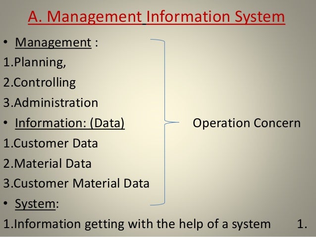 Management Information System