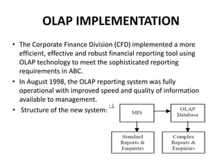 Case Study Presentation on KMS and OLAP | PPT