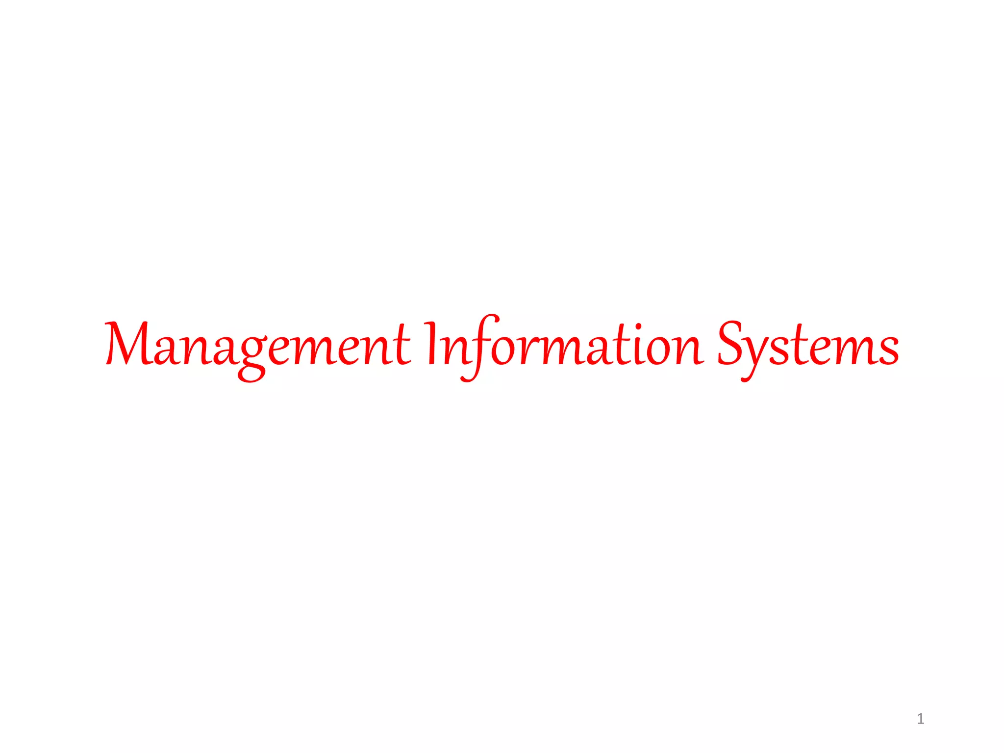 Introduction To Management Information Systems Mis Pptx