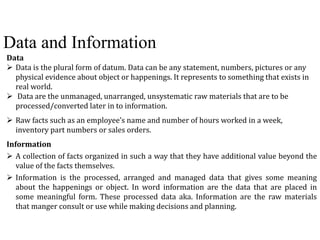 introduction to management information systems (MIS) | PPTX