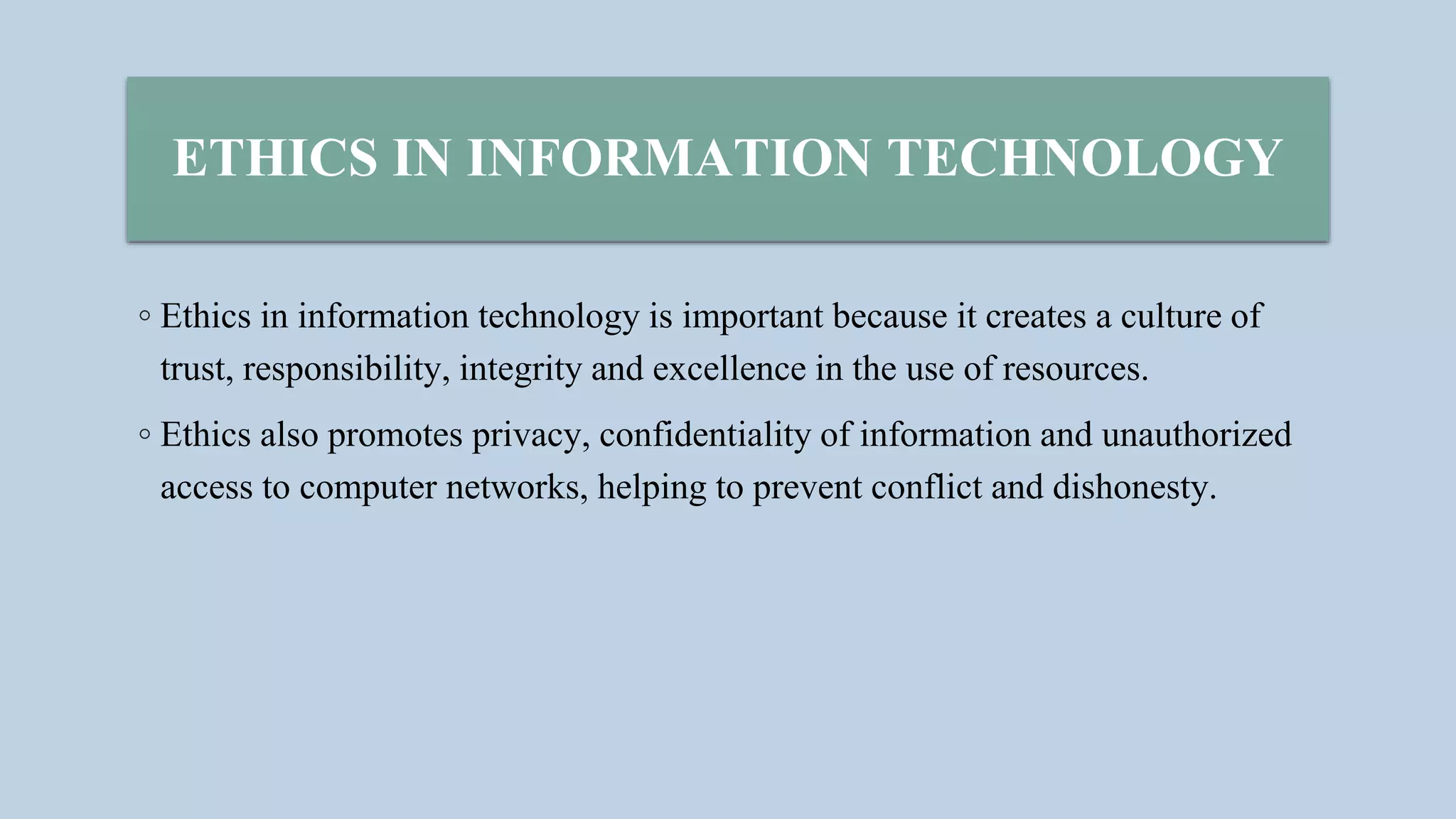 security and ethical challenges in information systems | PPTX