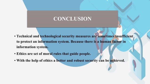 security and ethical challenges in information systems | PPTX