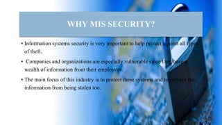 security and ethical challenges in information systems | PPTX