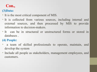MIS.pptx Management of information system | PPT