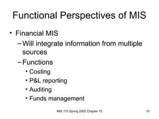mis.ppt an management and information system | PPT