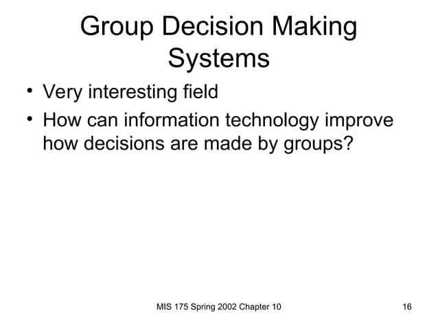 mis.ppt an management and information system | PPT