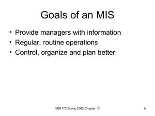 mis.ppt an management and information system | PPT