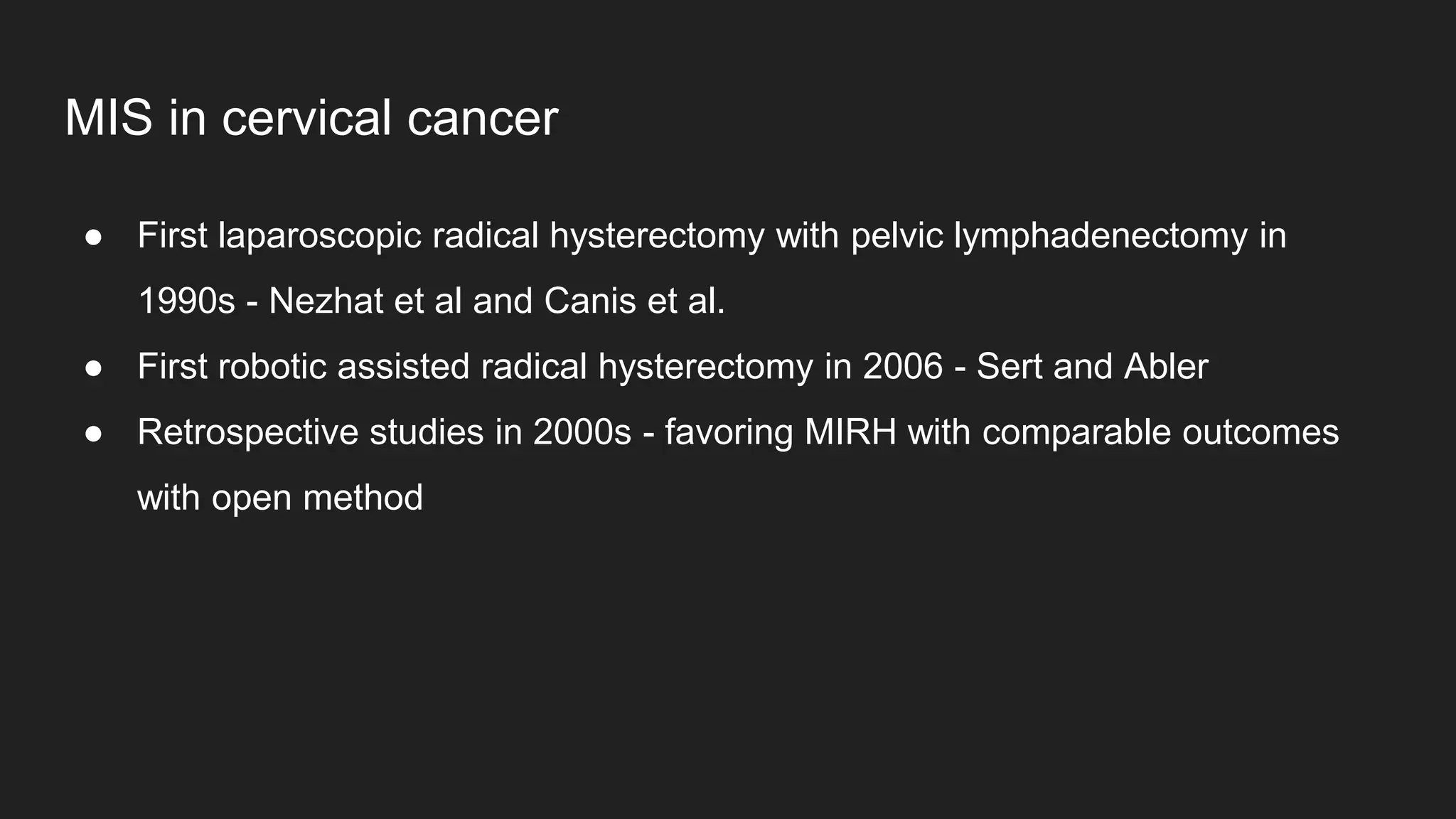 Minimally Invasive Surgery - cervical cancer.pptx