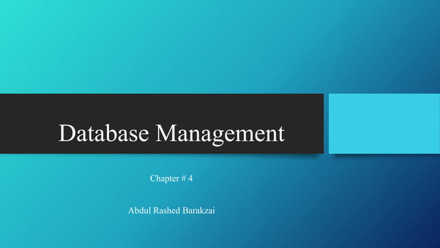 Database Management and it is definition | PPT