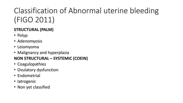 minimal invasive surgeries in dysfunctional uterine bleeding | PPT