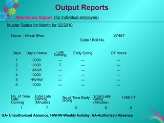 Mis hris attendancet--to present | PPT