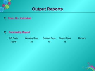 Mis hris attendancet--to present | PPT