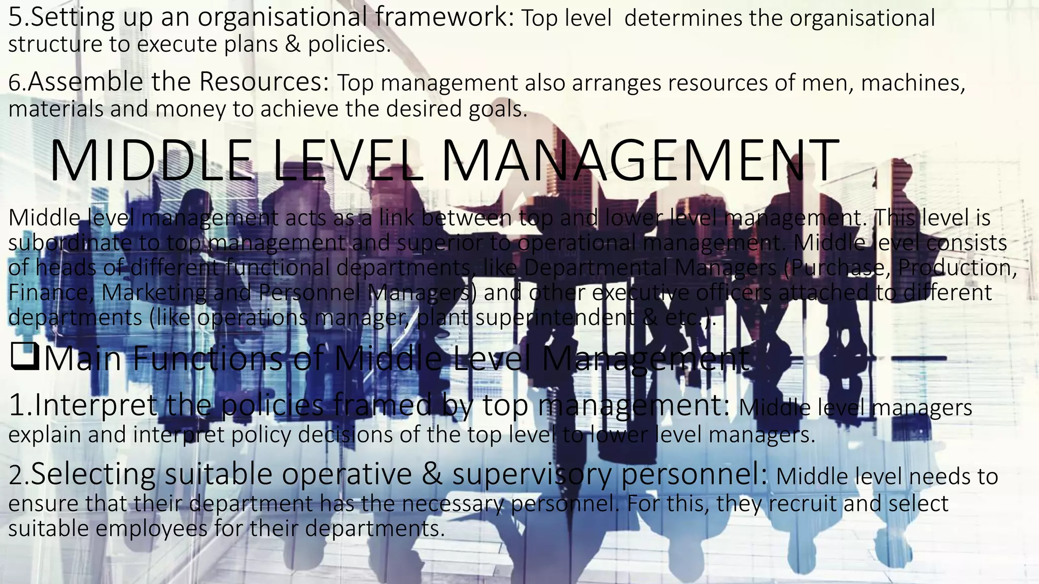 Mis levels of management.1 | PPT