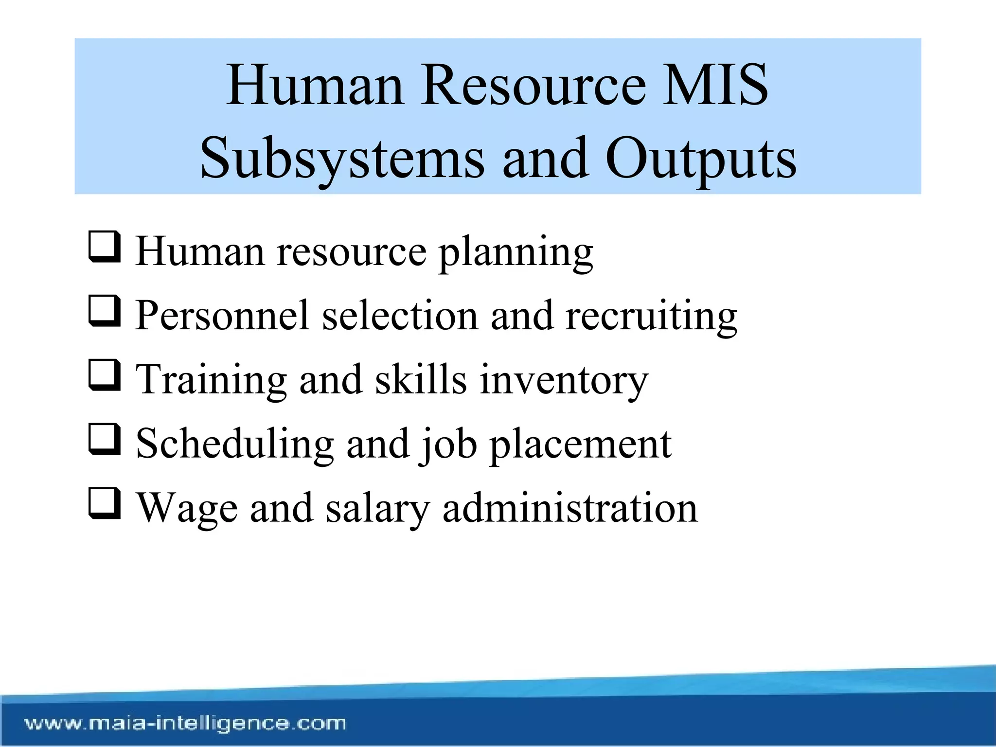 MIS Presentation | PPT