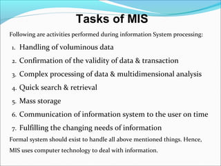 MIS Support to Management | PPT