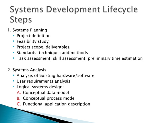 Mis system analysis and system design | PPT
