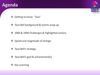 Taco bell - MIS case | PDF