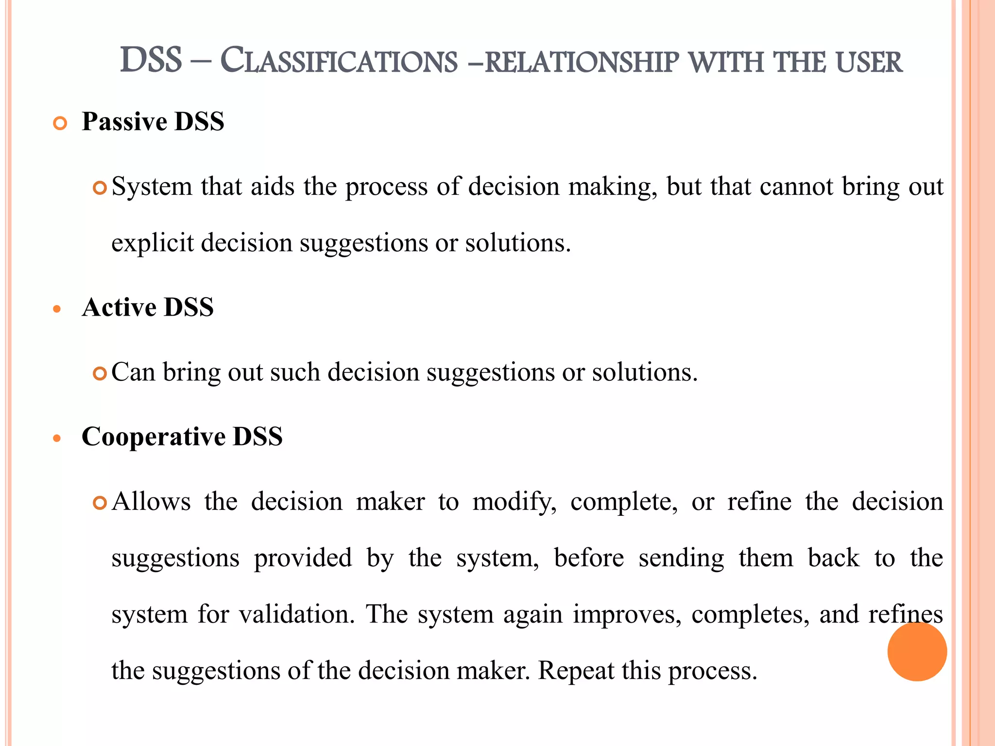 Decision Support System - Management Information System | PPTX