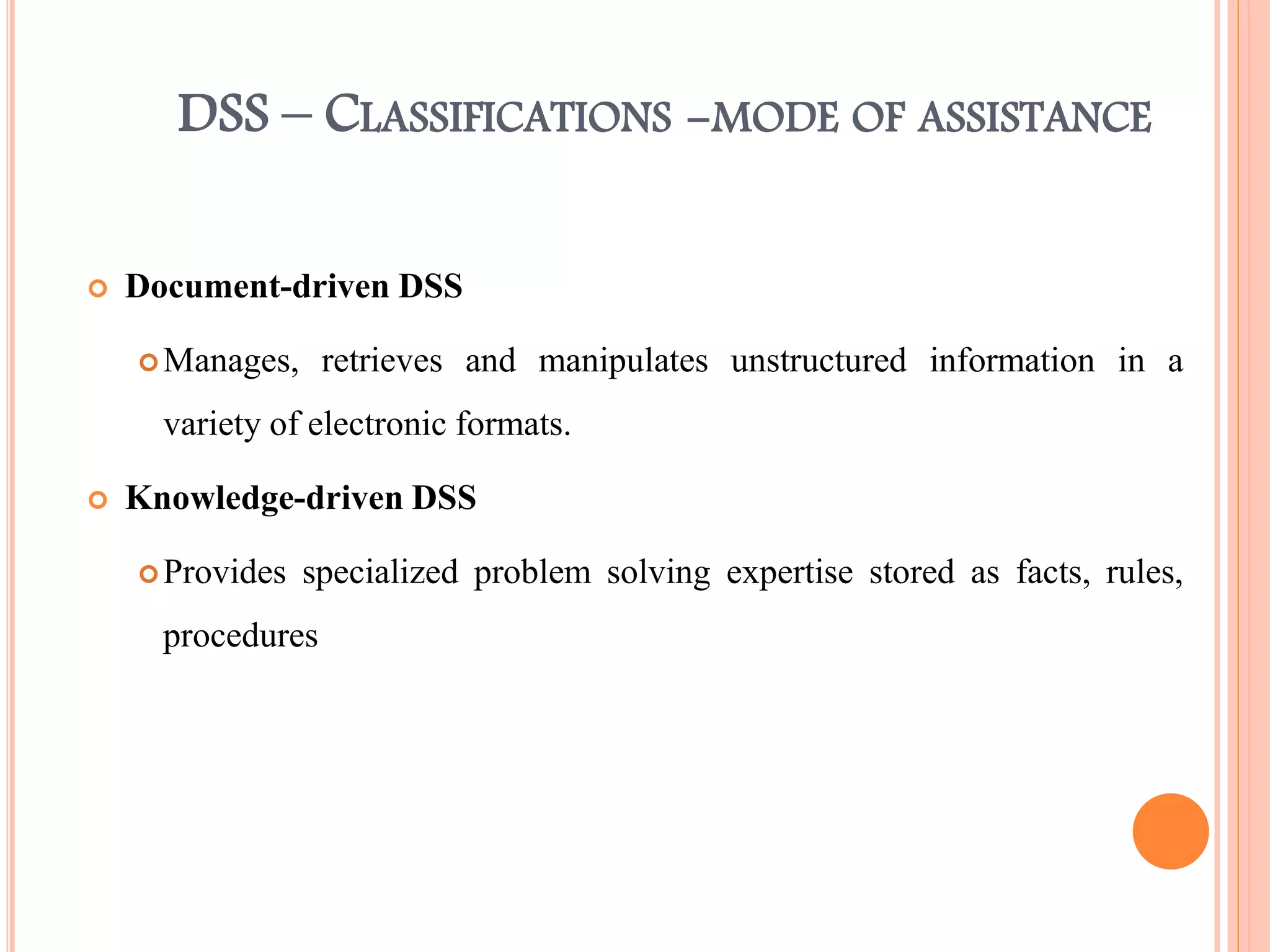 Decision Support System - Management Information System | PPTX