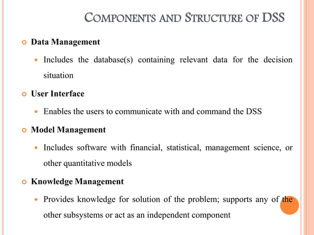 Decision Support System - Management Information System | PPTX ...