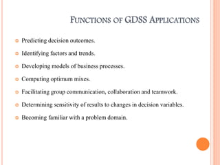 Decision Support System - Management Information System | PPTX