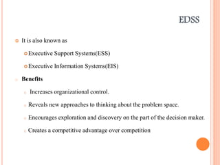 Decision Support System - Management Information System | PPTX