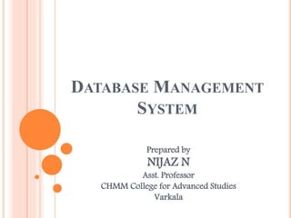 Database Management Systems - Management Information System | PPT ...
