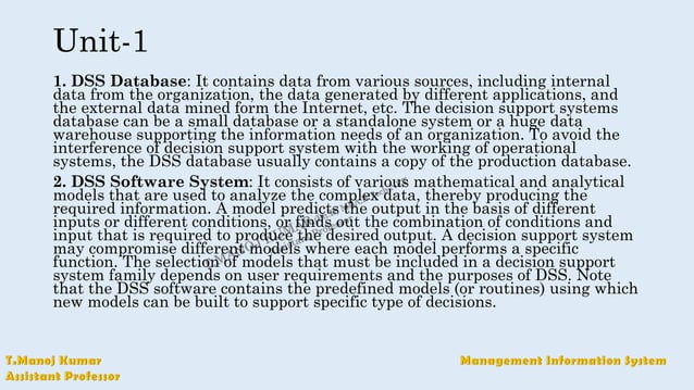 Management Information System (MIS) unit-1 | PDF